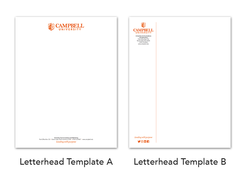 Letterhead Brand Campbell University Letterhead Brand Campbell University