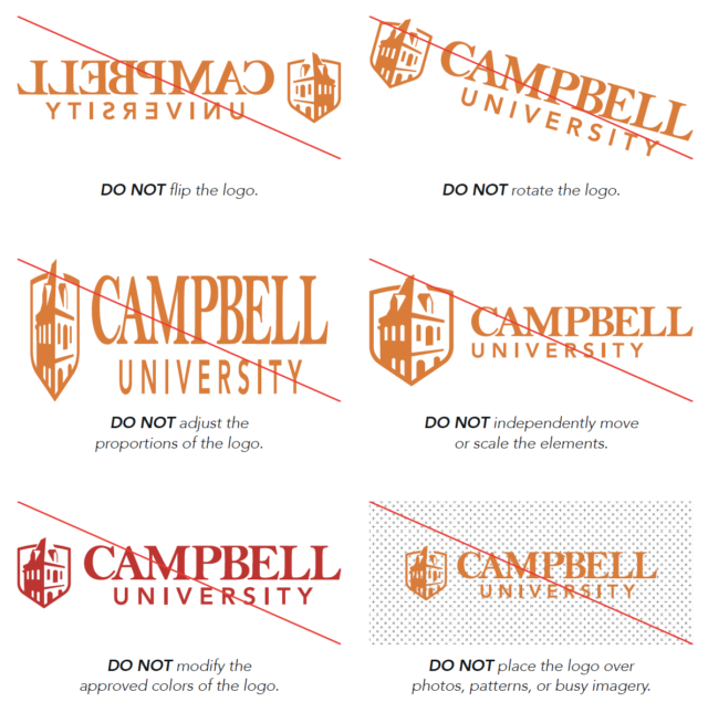 Improper Usage - Brand | Campbell University