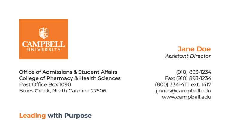 Business Cards - Brand | Campbell University