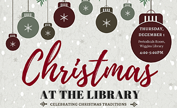 “Christmas at the Library” set for Dec. 1 - News | Campbell University