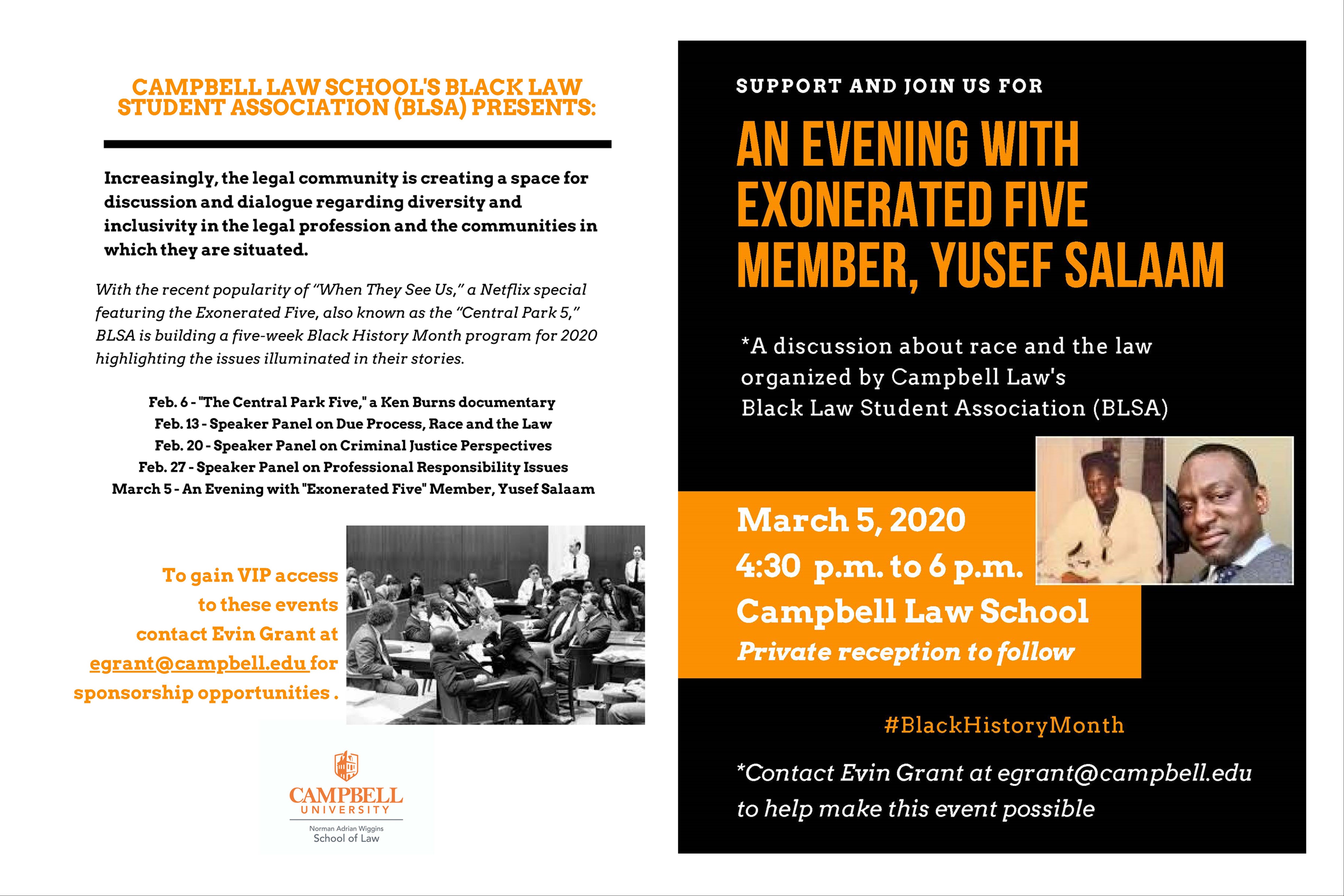 BLSA presents series on diversity and inclusion - News | Campbell ...