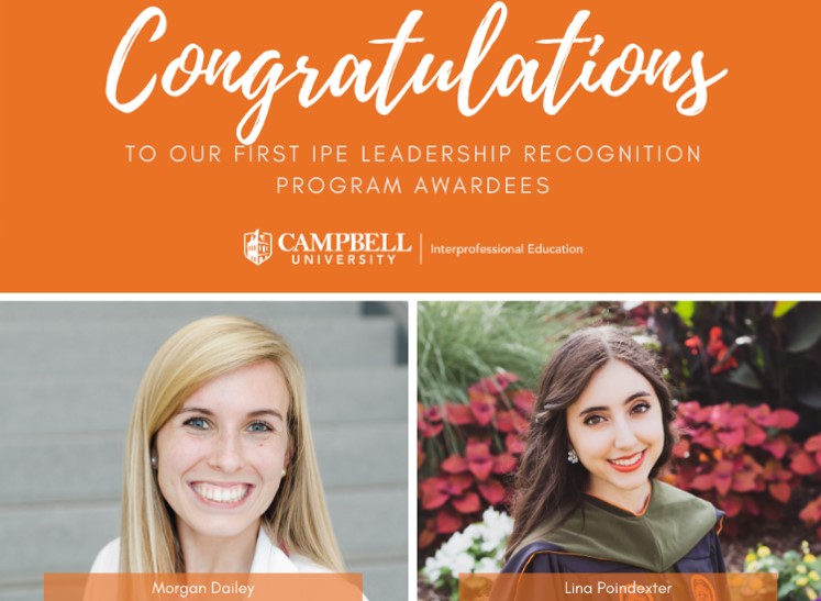 First students recognized through IPE Leadership Recognition Program ...