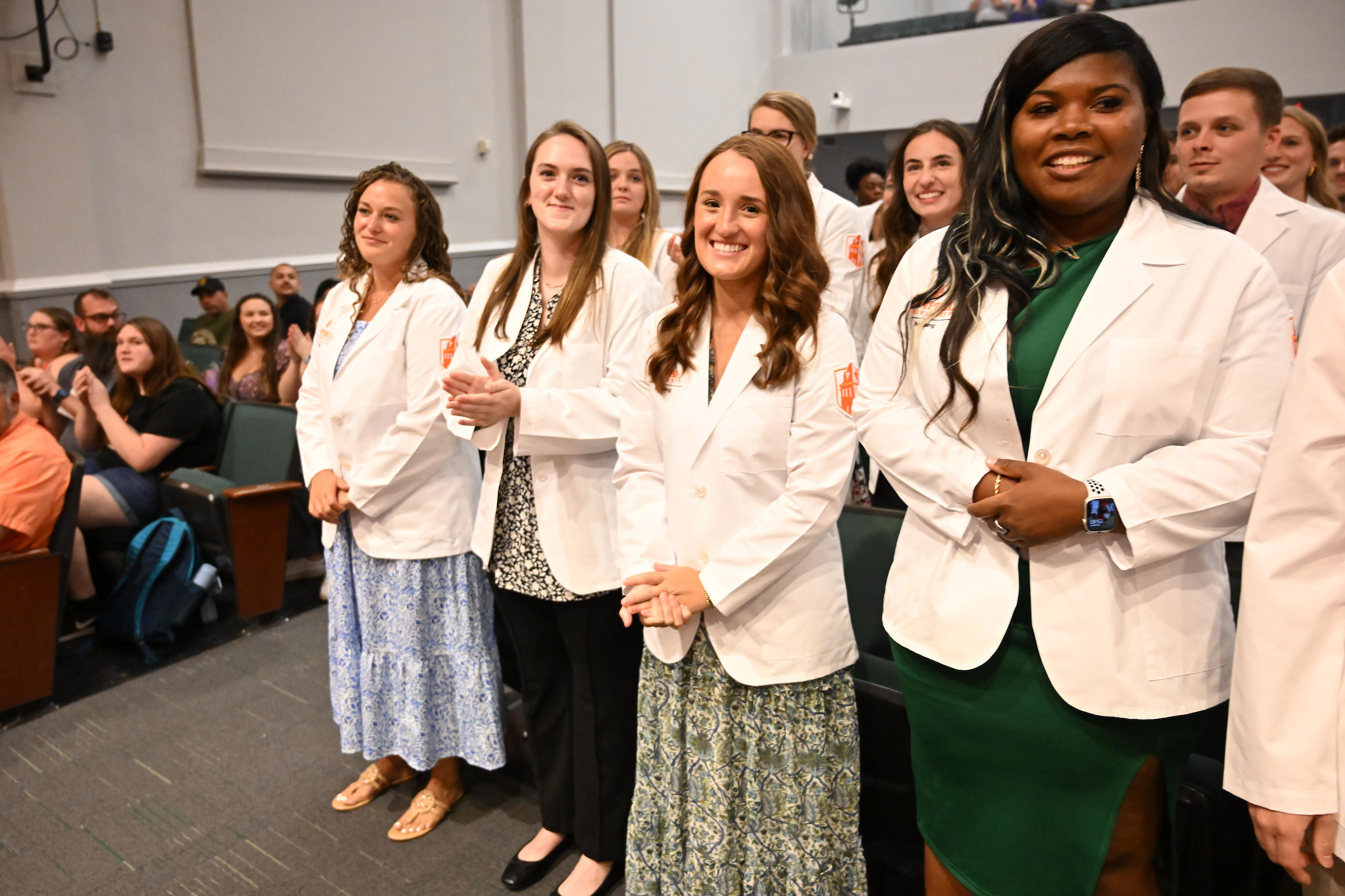 Nursing students welcomed with short, white coats in ceremony - News ...
