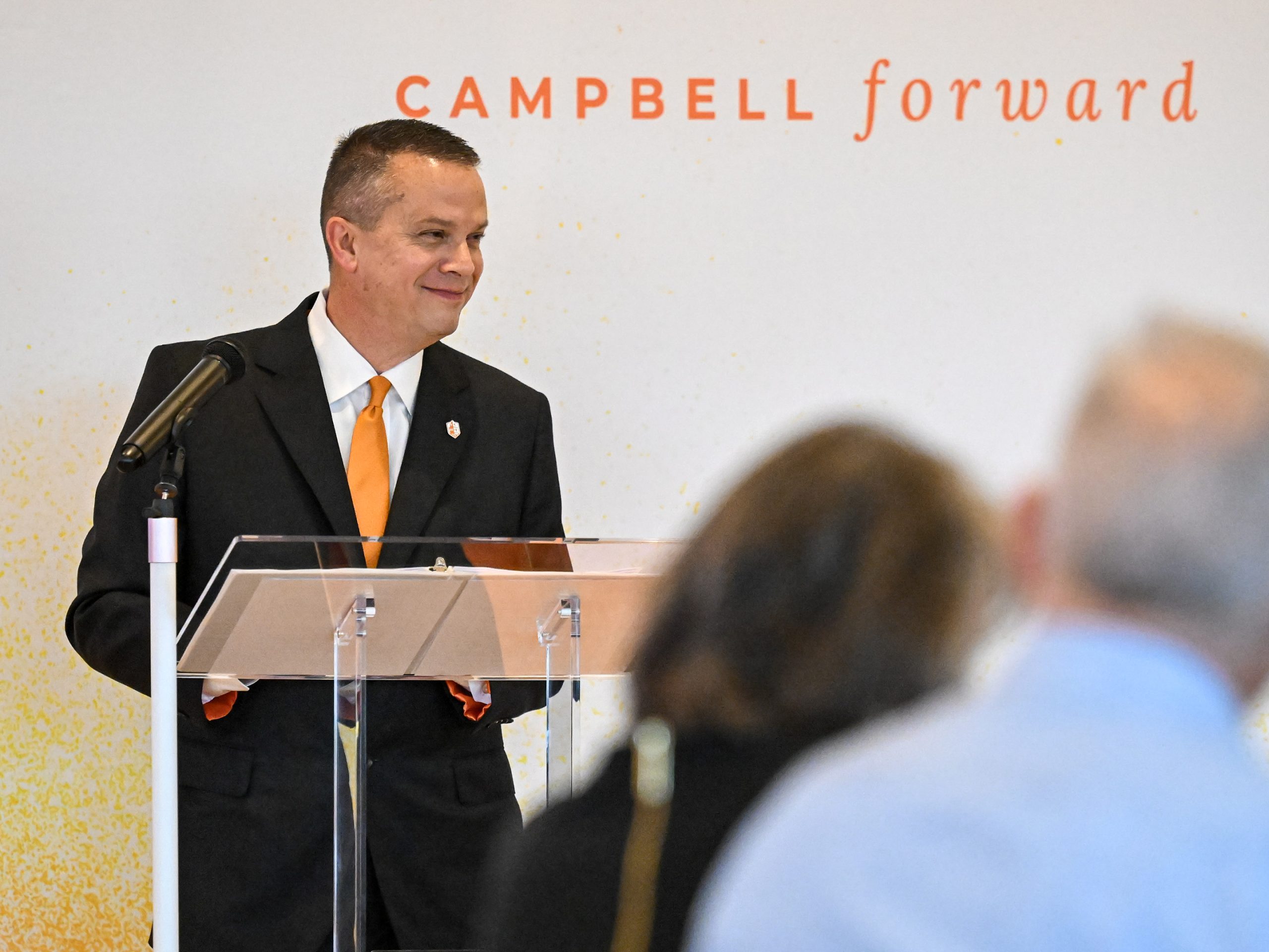 President addresses challenges, dreams in first Campbell Forward stop ...