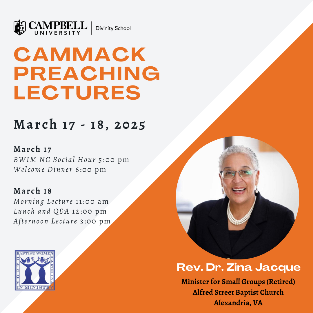 Cammack Preaching Lecture Series - Calendar | Campbell University