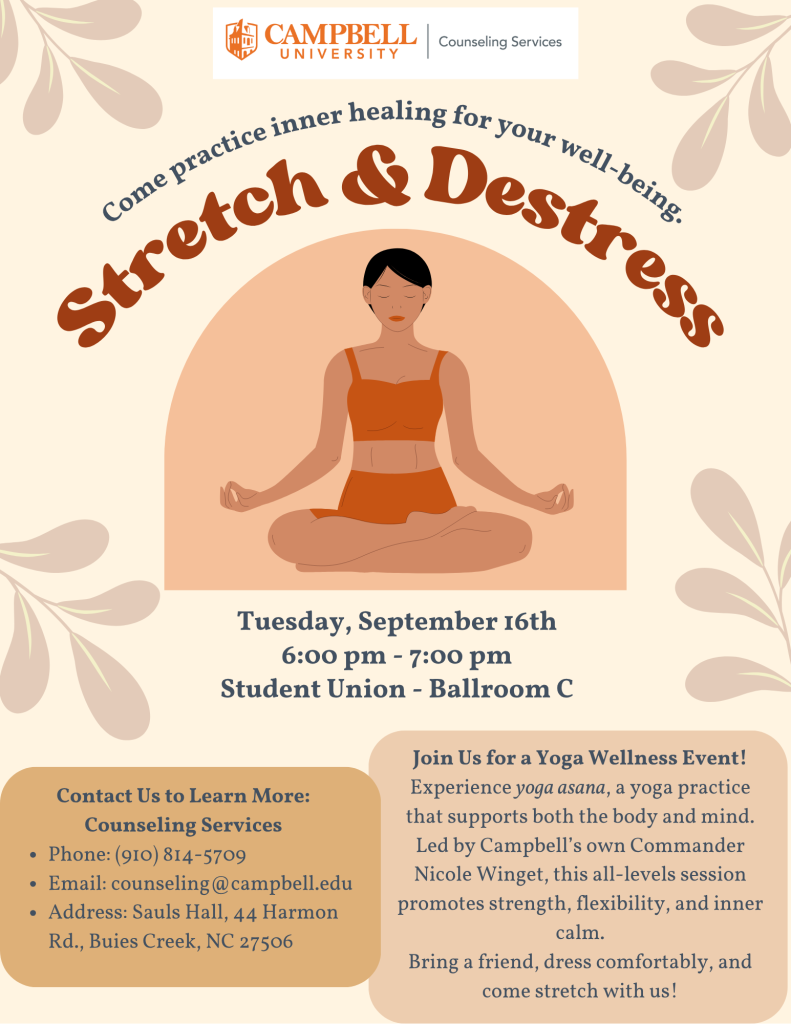 Stretch & Destress - Calendar | Campbell University